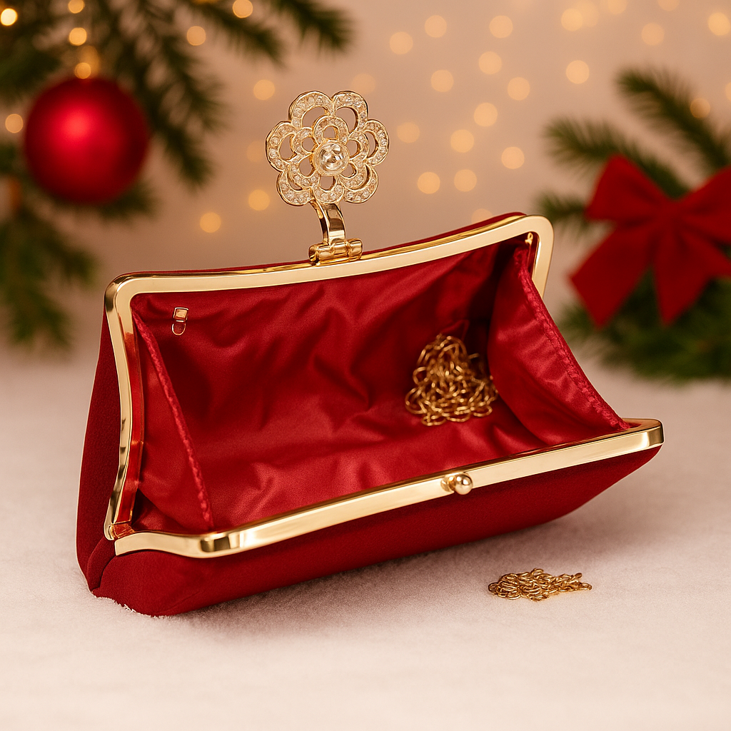 Crimson Rose Clutch – Melz Fashion